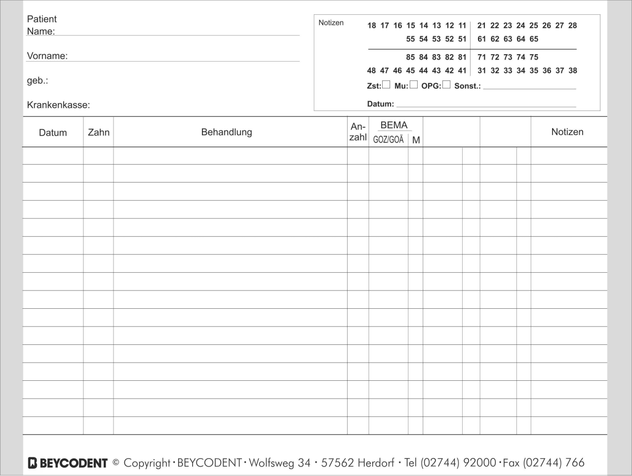 Notfall-/Urlauberkartei mit DSGVO – Effiziente Patientenverwaltung für Zahnarztpraxen