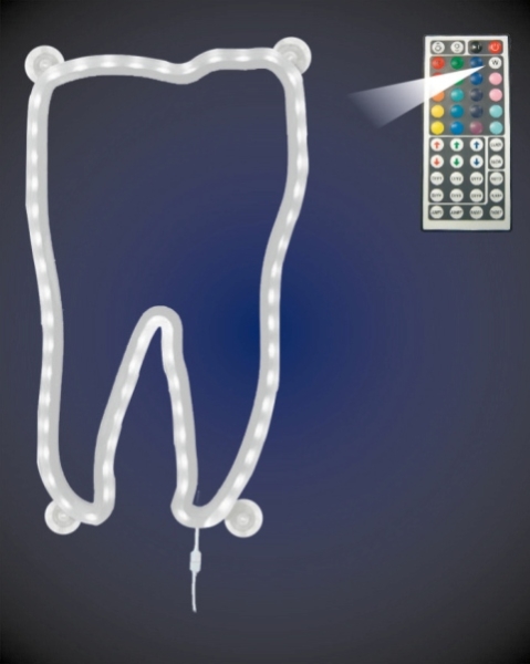 LED‑Leuchtzahn „Window“ – RGB‑Fensterbeleuchtung