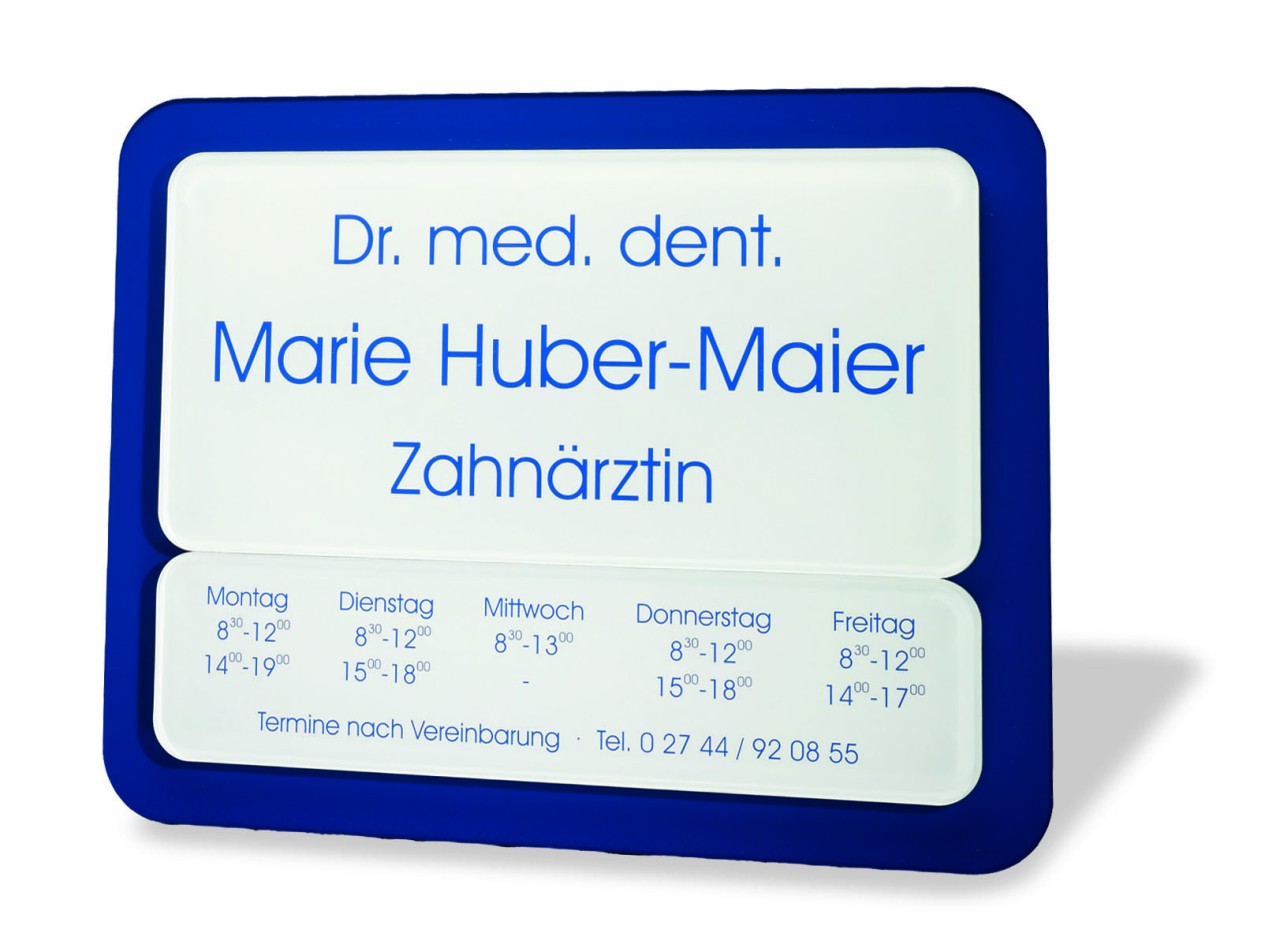 Praxisschilder von Beycodent hier günstig kaufen
