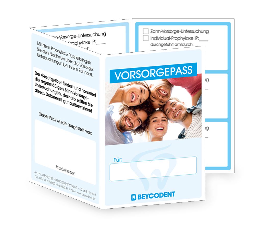 Zahn‑Vorsorge‑/Prophylaxe‑Pass